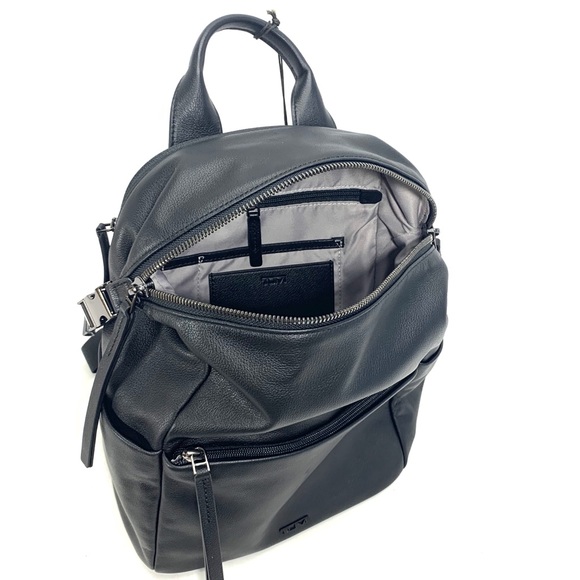 Tumi | Bags | Tumi Mezzanine Pat Backpack Black Pebbled Leather | Poshmark